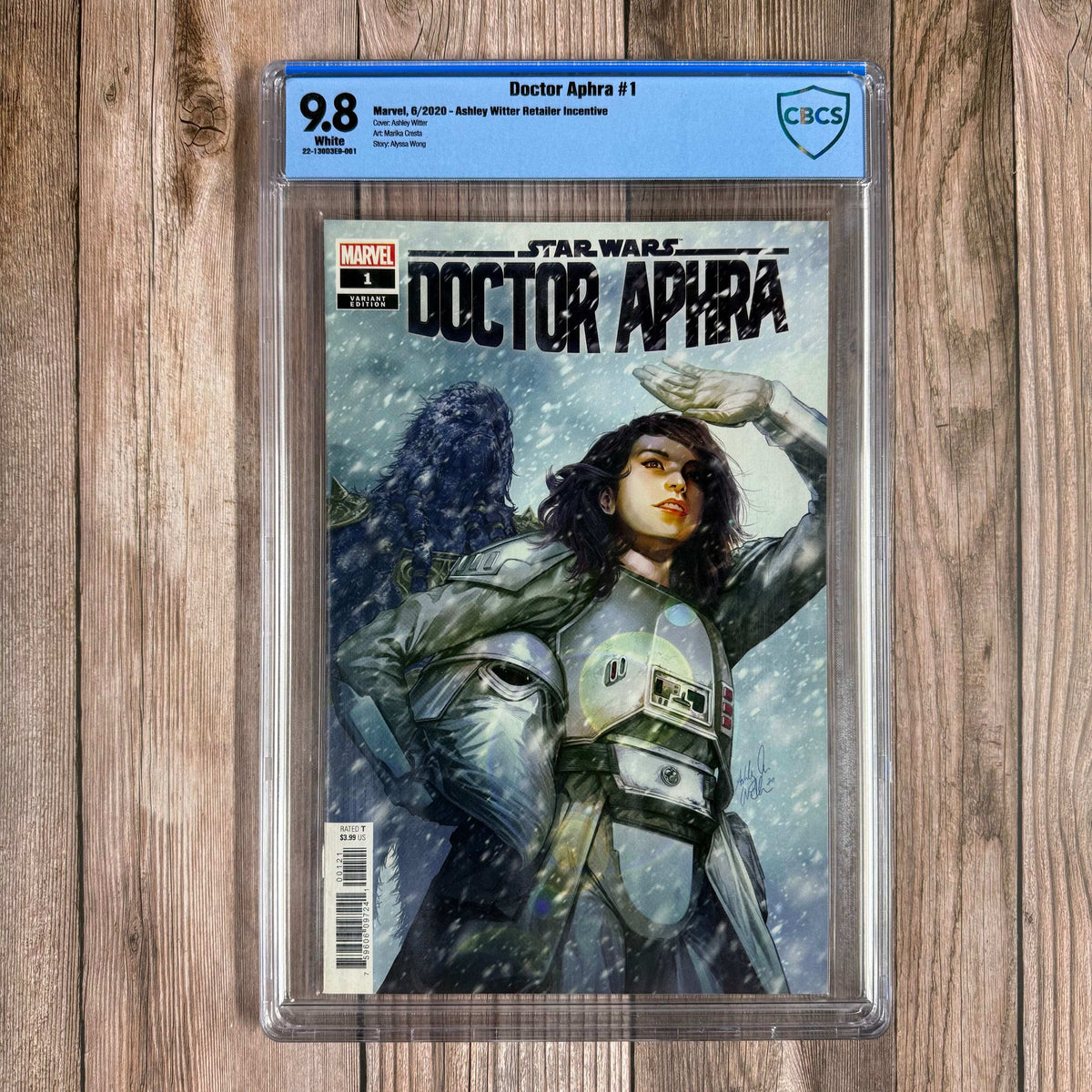 Star Wars: Doctor Aphra #1 CBCS 9.8 WP 1:25 Variant Cover by Ashley Wi – Bry's Comics