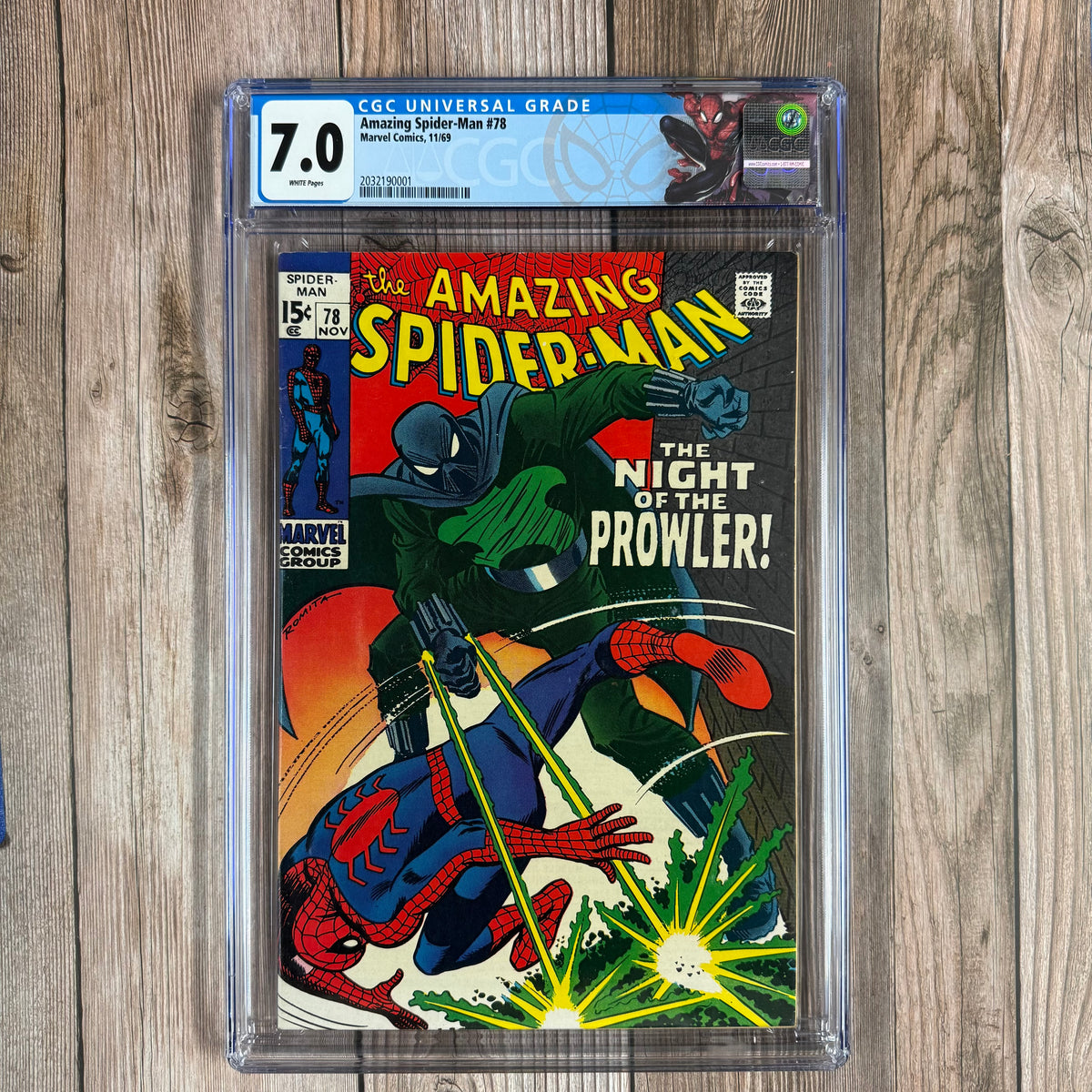Amazing Spider-Man #78 CGC 7.0 WP Custom Label, 1st appearance of the ...