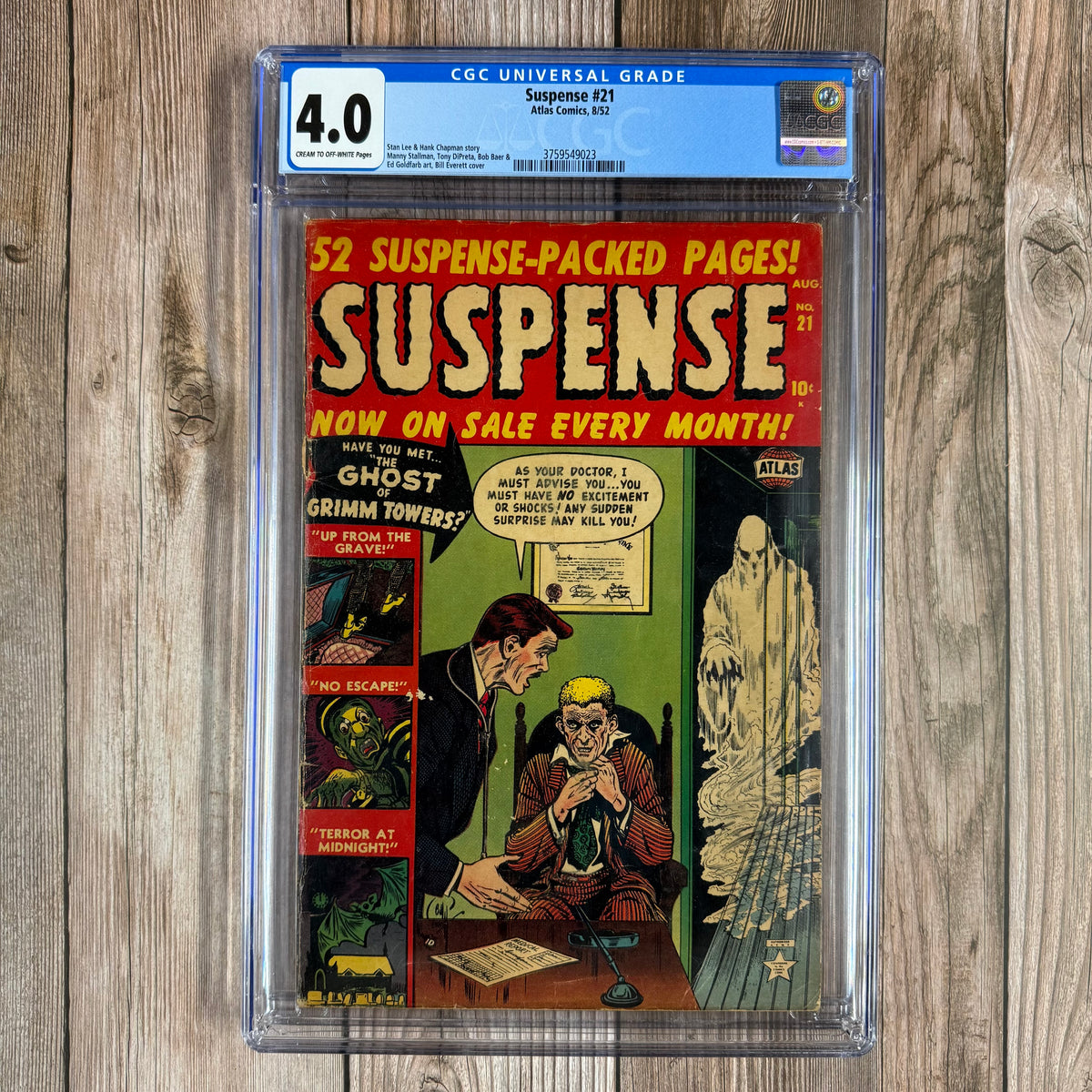 Suspense #21 CGC 4.0 Cover Art by Bill Everett – Bry's Comics