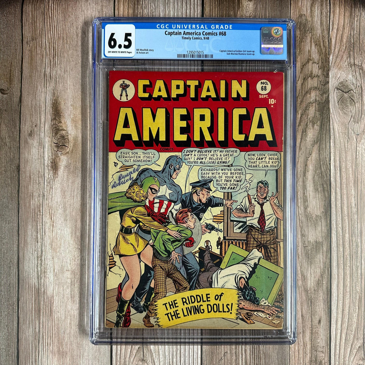 Captain America Comics #68 CGC 6.5 Art by Al Avison *Trade Avail. – Bry ...