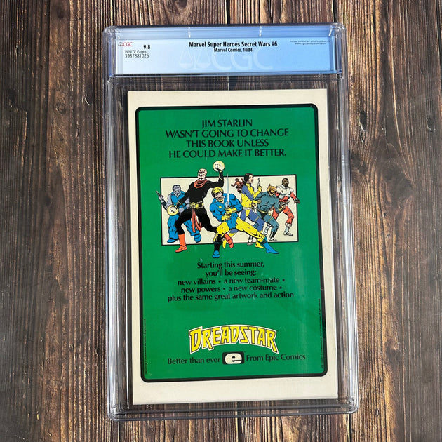 Marvel Super Heroes Secret Wars #6 CGC 9.8 WP 1st cameo appearance of ...