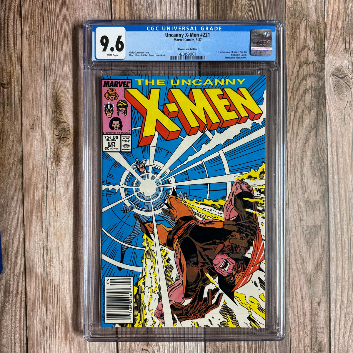 Uncanny X-Men #221 CGC 9.6 WP 1st full appearance of Mr. Sinister, NEW ...